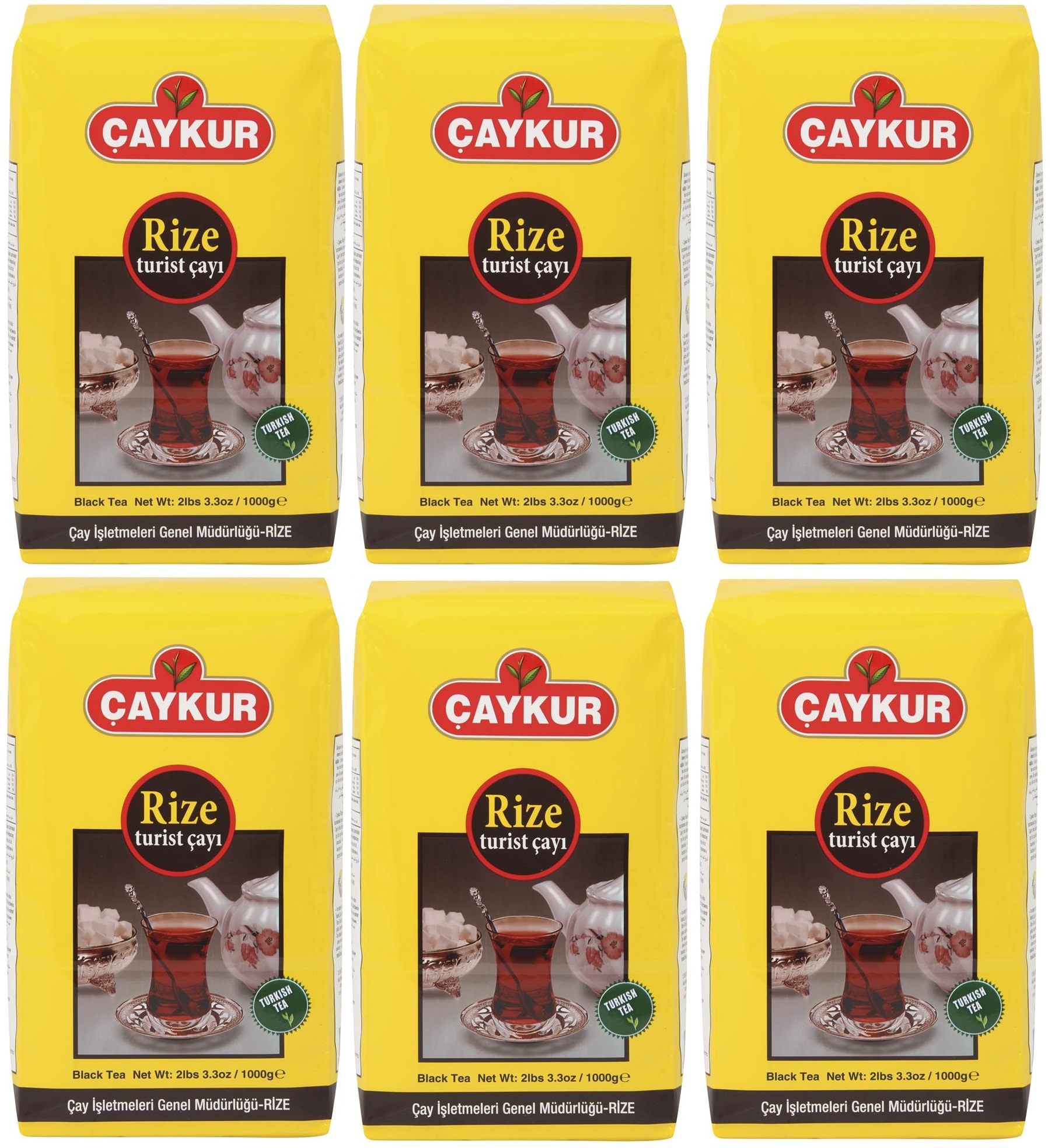 Çaykur Rize Turist Çayı 6x1 Kg - 416.57 TL + KDV